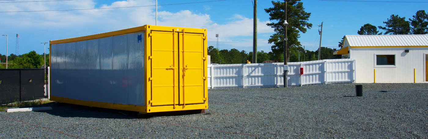 Workshop and storage space for small businesses at secure facility.